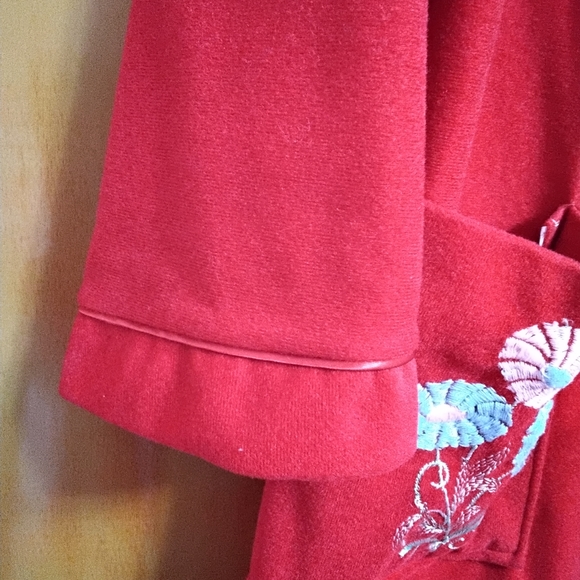 Intimates & Sleepwear | Vintage Komar Womens Dark Red Robe | Poshmark
